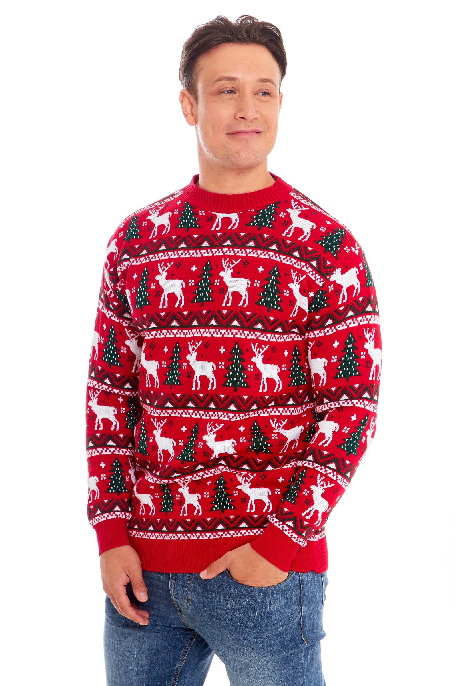 Classic Fairisle Red Christmas jumper